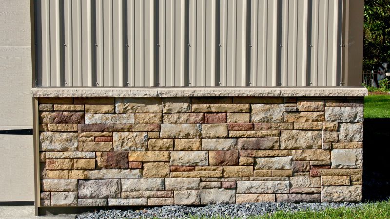 24x32 Clay Pole Barn with Stone Front | Timberline PA - Get a Quote